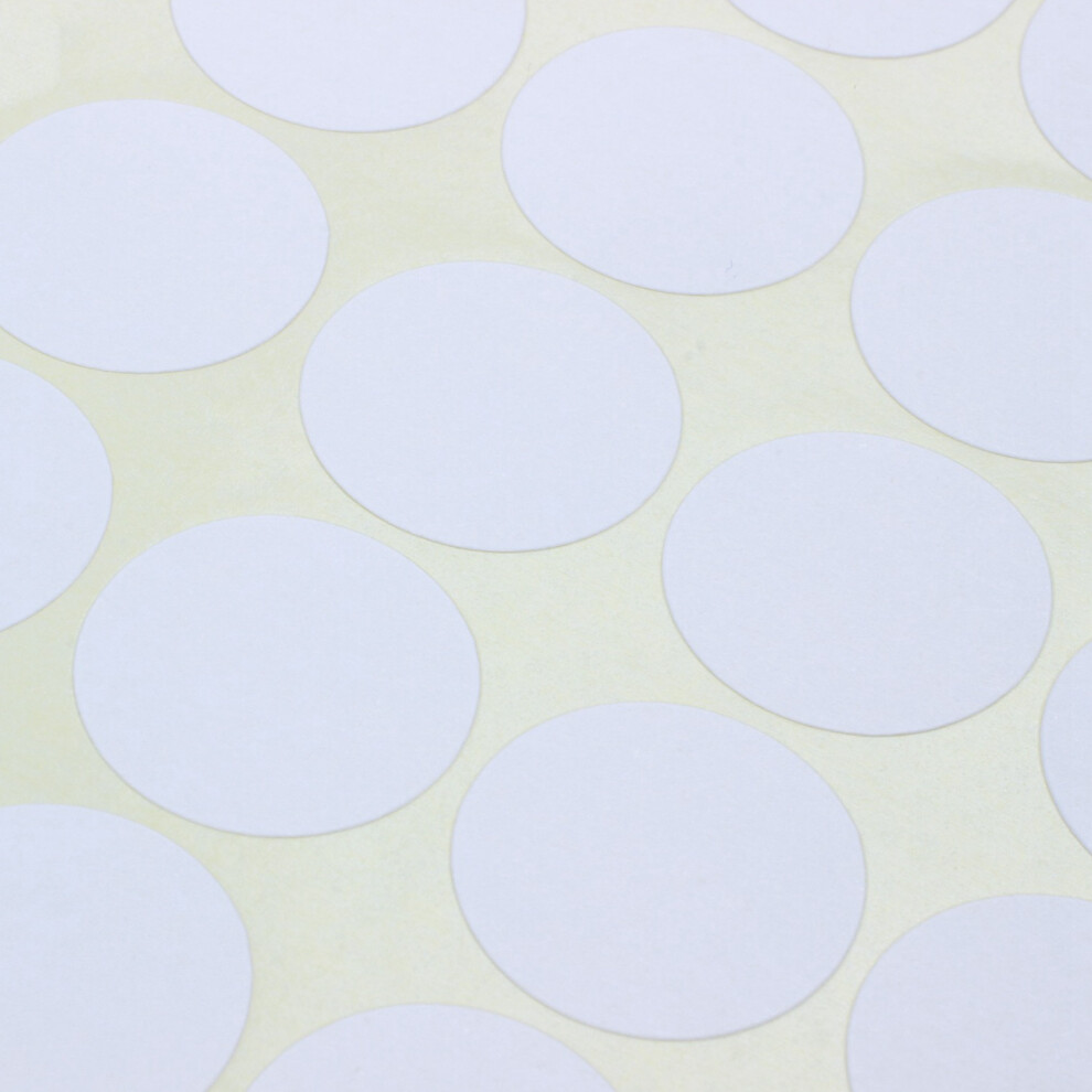 45X 19mm Circles Round Code Stickers Self Adhesive Sticky Labels White ...