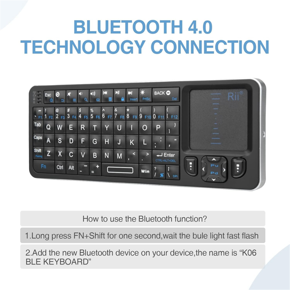 Mini Bluetooth Keyboard, Backlit Wireless Keyboard on OnBuy