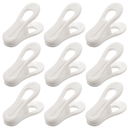 40 clips de plástico blancos para colgar ropa, clips para usar con on OnBuy