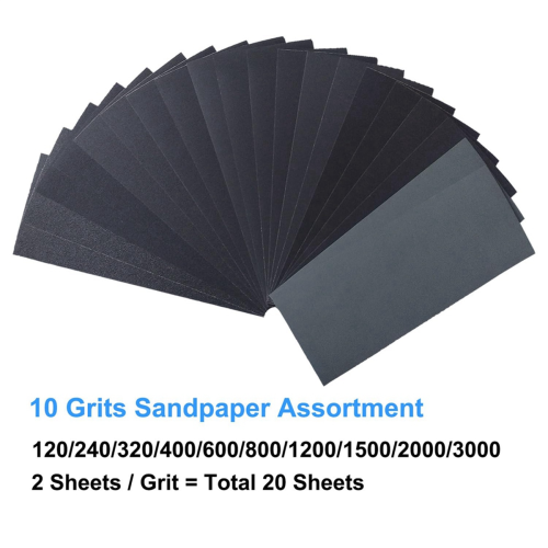 Sandpaper Variety Pack, 20PCS Sand Paper Assorted on OnBuy