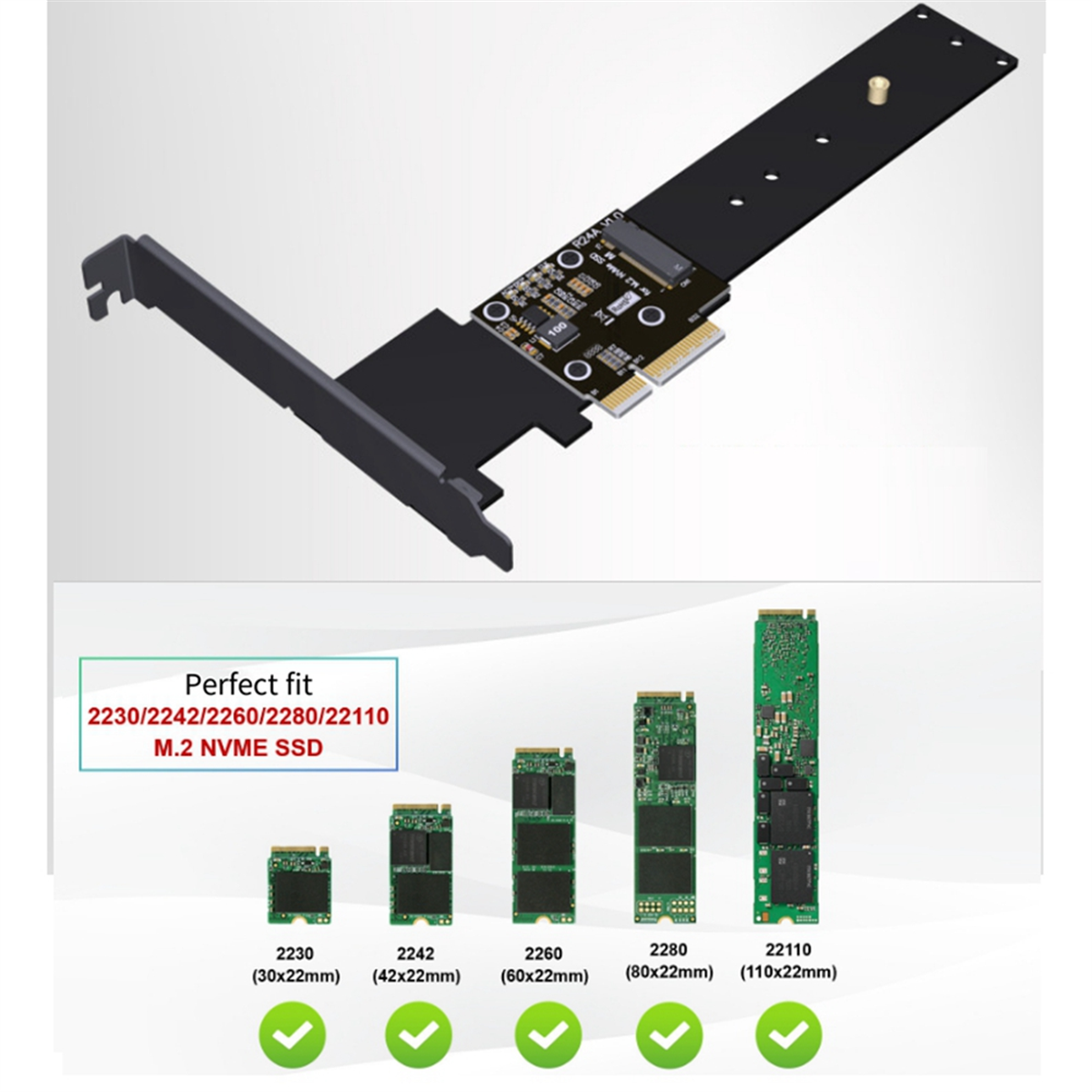 PCIe 5.0 X4 zu M.2 NVME SSD Solid State Drive Adapter on OnBuy
