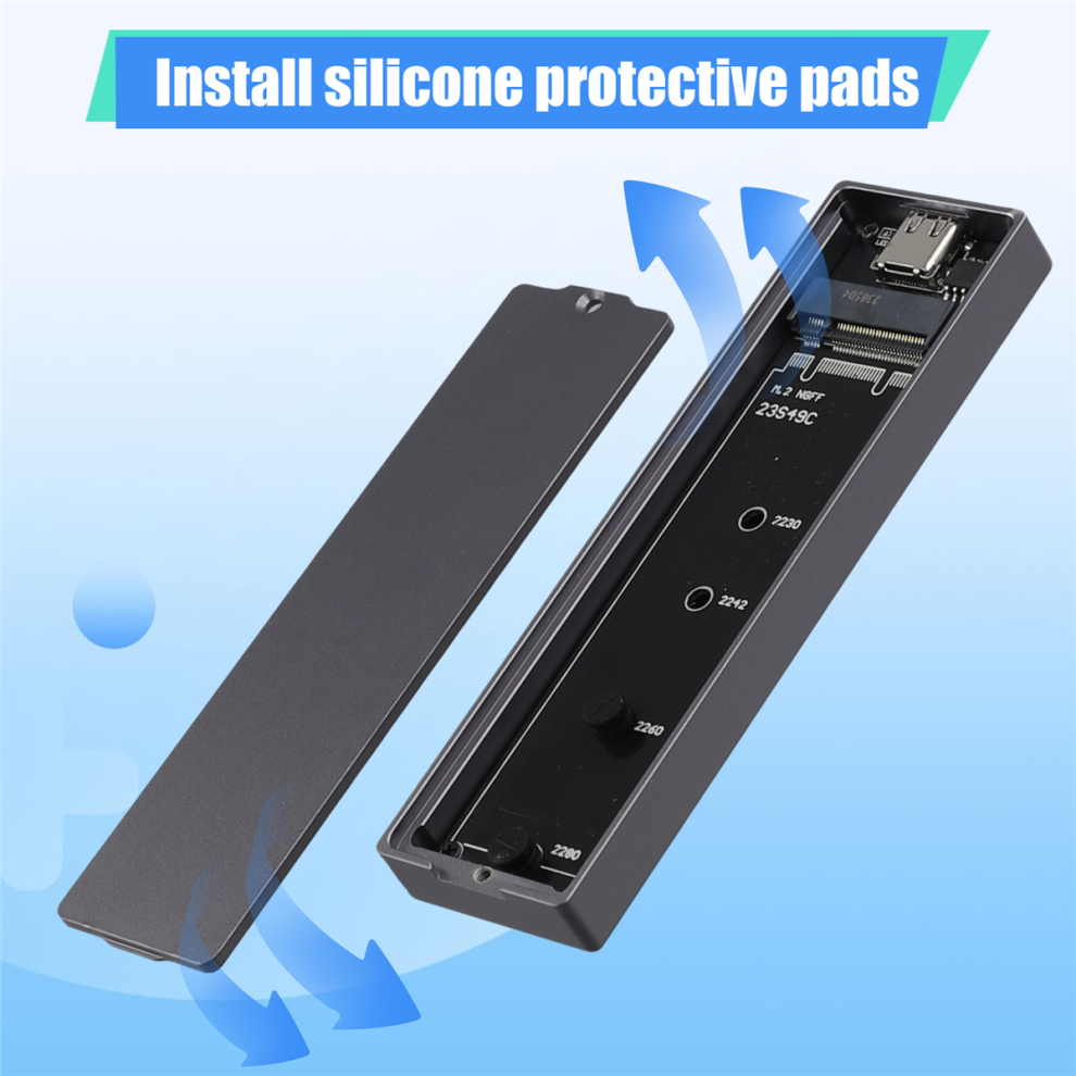 M.2 SSD HDD Enclosure NVMe RGB Cool Light Multi-Funzione on OnBuy