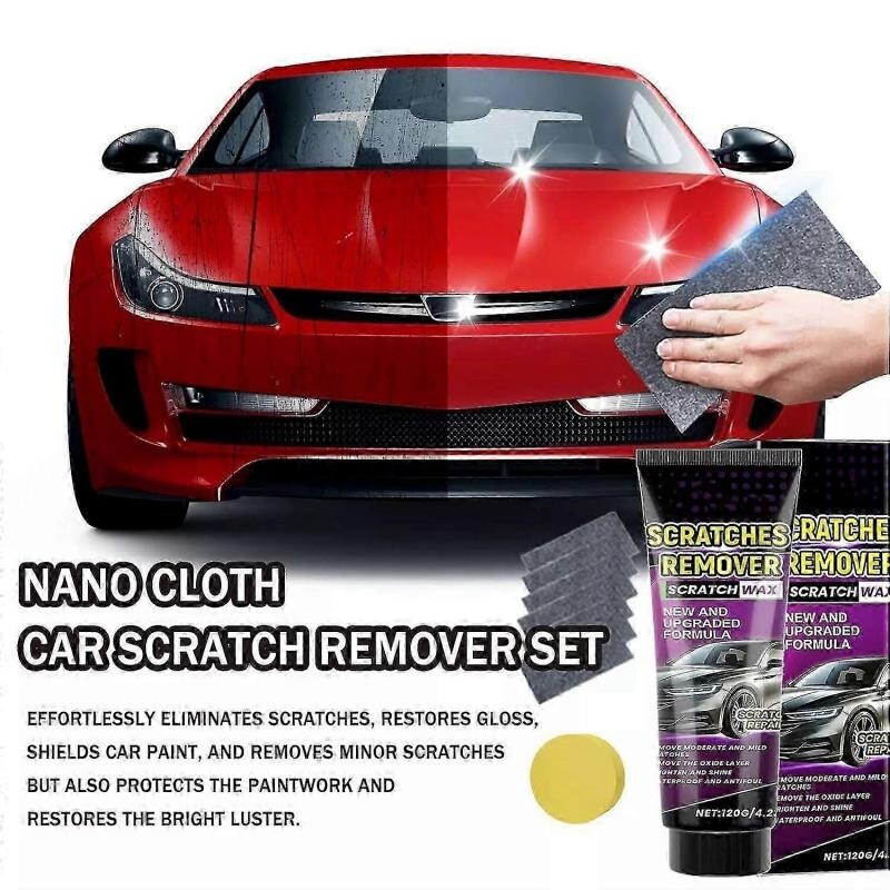 Nano Sparkle Cloth Car Scratch Remover Set,2025 New Car Scratch Remover ...