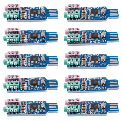 Free driver USB Sound Card CM108 USB Sound Card Chip Blue on OnBuy