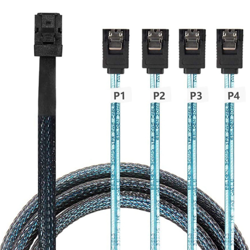 Internal Mini SAS to SATA Cable,for Controller Hard Drive(3.3Ft) on OnBuy