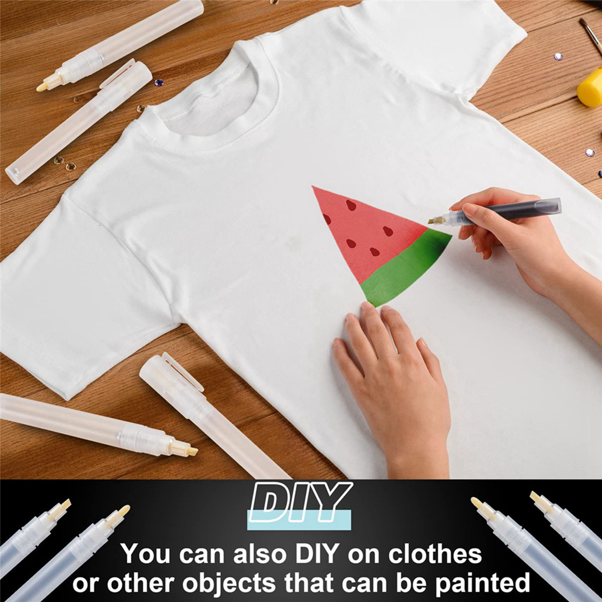 6 Empty Fillable Blank Paint Pen Markers Refillable Paint Pen on OnBuy