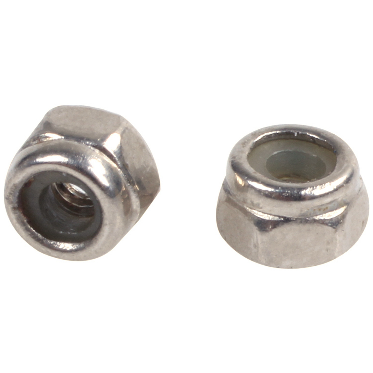 50pcs M2 Zinc Plated Self-Locking Nylon Insert Hex Lock Nuts on OnBuy