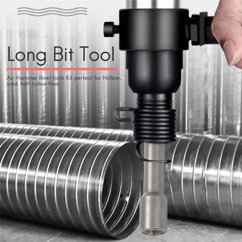 7 Pcs Great Heavy Duty Smoothing Pneumatic Air Rivet Hammer Tools Kit ...