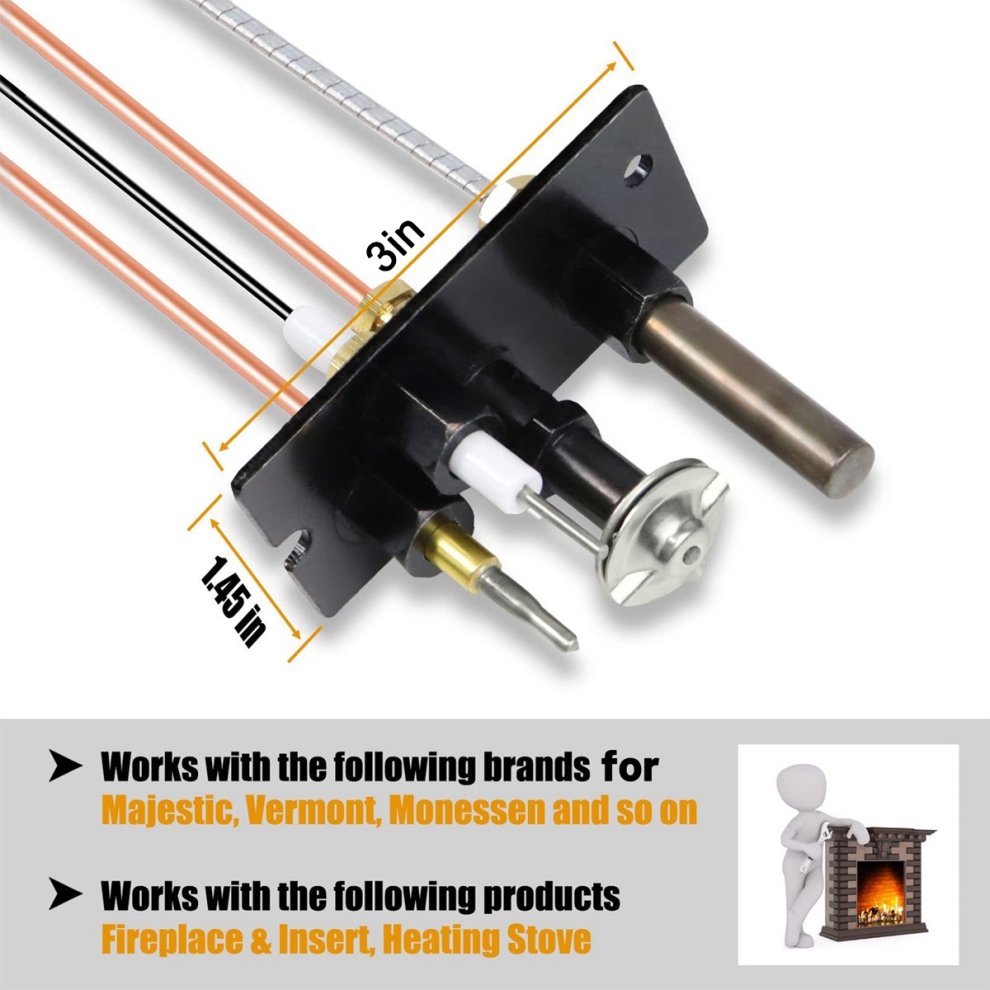 Propane & Natural Gas Fireplace Pilot Assembly Include Pilot Tube on OnBuy
