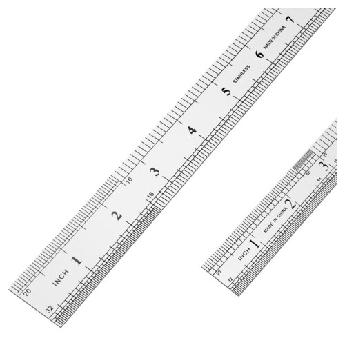 Stainless Steel Ruler 12 Inch + 6 Inch Metal Rulers on OnBuy