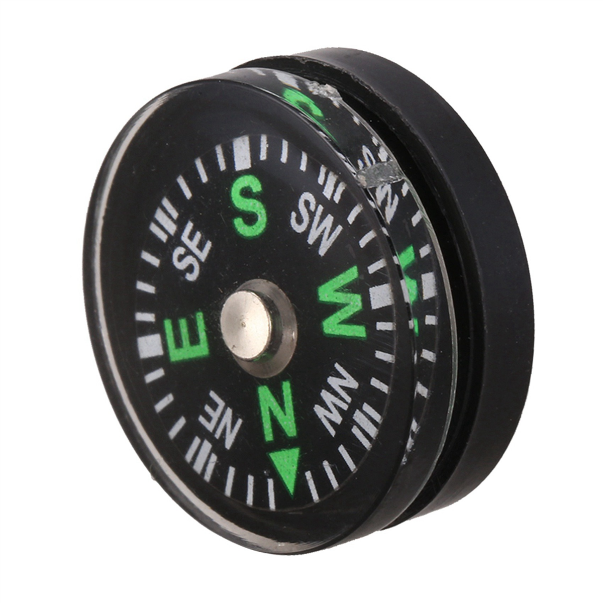 Oil Filled Button Compass - Mini SAS Survival on OnBuy