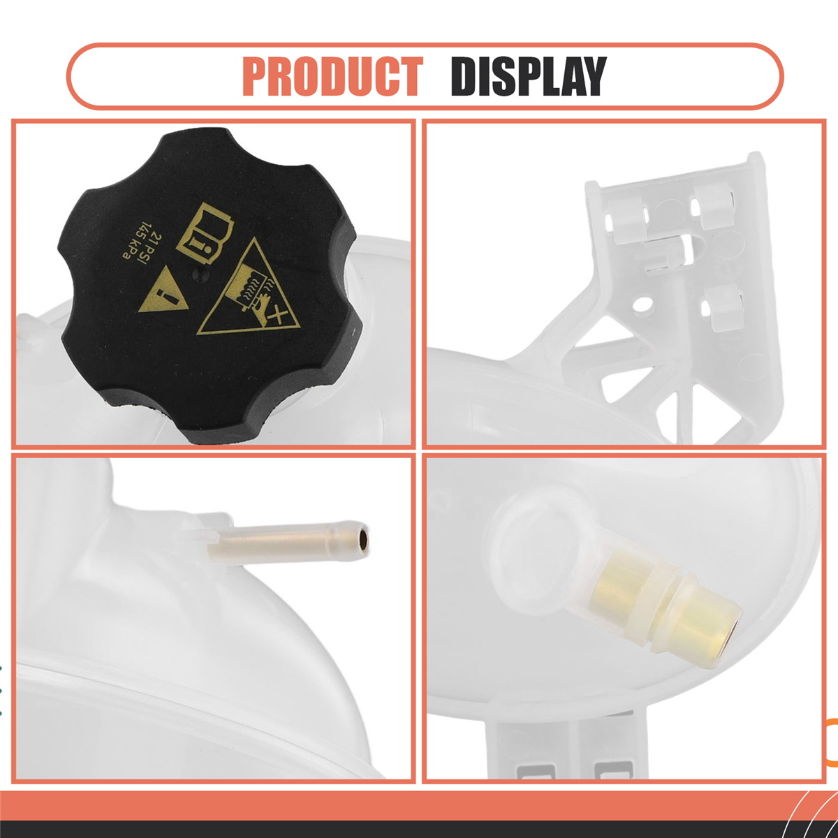 68289857AA Overflow Coolant Reservoir Tank with Cap for Compass on OnBuy