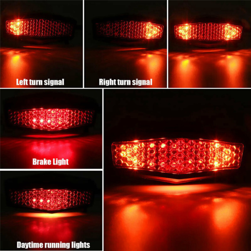 5 in 1 Motorcycle LED Turn Signals Stop Rear Tail Brake Light on OnBuy