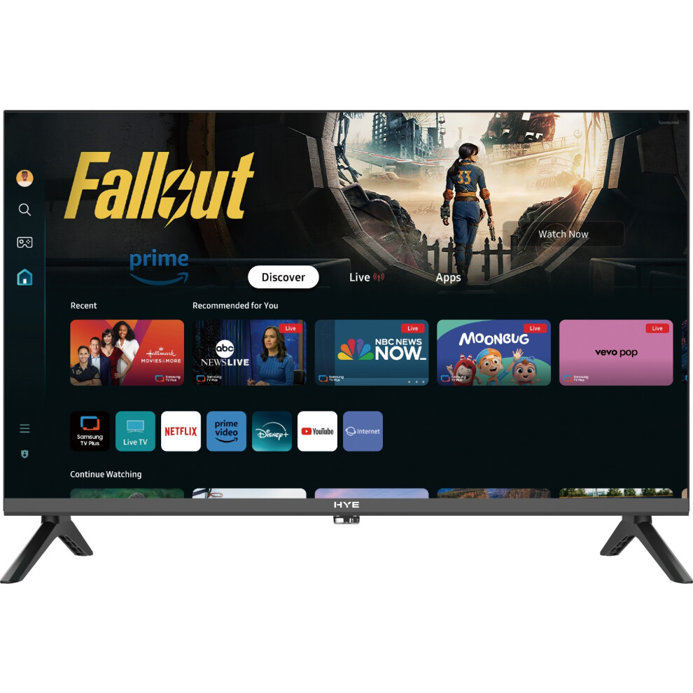 (HYE 24" Inch Smart TV HD Ready 720p with Samsung Gaming Hub- Frameless ...