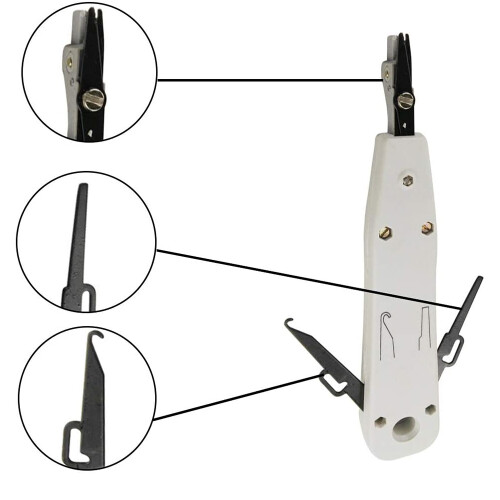 Professional Punch Down Tool RJ45 RJ11 Cat5E Cat6 Network Phone Cable ...