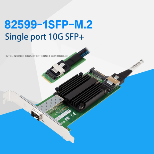 82599-1SFP+M.2 10G for 82599 EN Chip Single Port Ethernet Network Adapter X520-DA1,Excluding ...