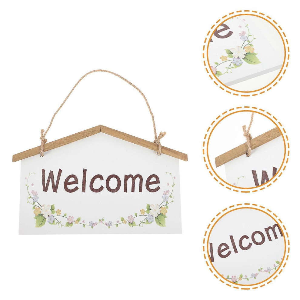 Farmhouse Welcome Sign Hanging Front Door Sign Welcome Wall Decor ...