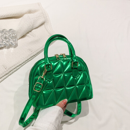 (Green) Shell Handbag Versatile With Soft Texture And Unique Stitching ...
