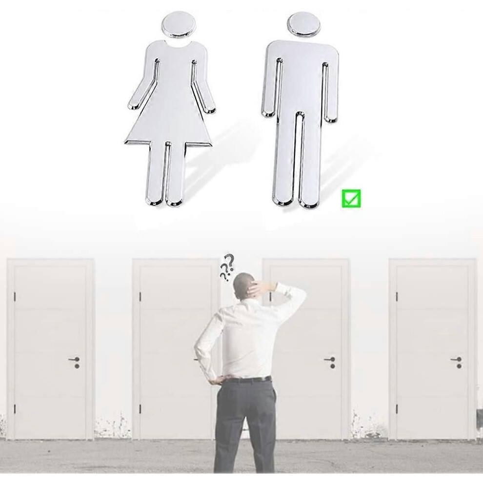 Women and Men Door Plate, Toilet Sign, WC Sign, WC Symbols Men Women ...