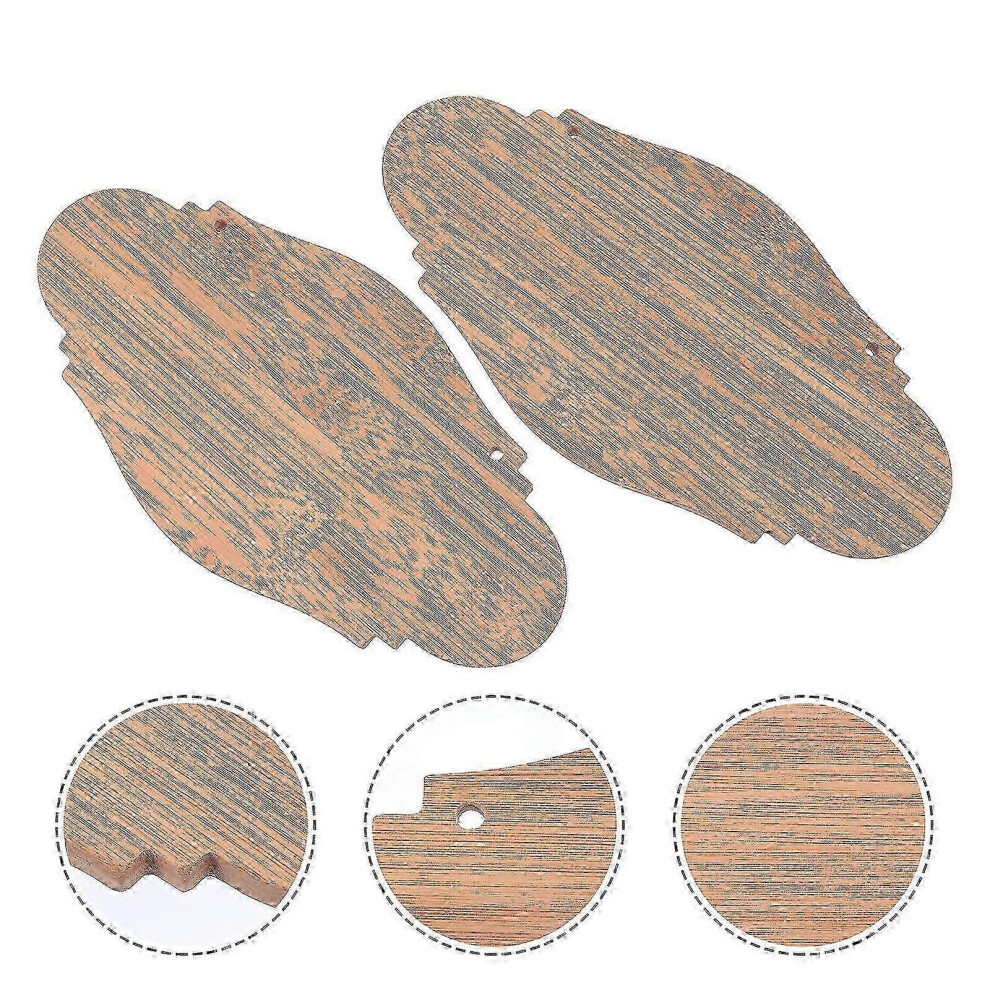 2 plaques en bois brut pour projets de bricolage, 25 x 12,5 x 1 cm ...