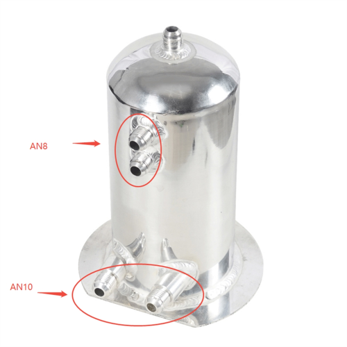 Car Universal 2.5L / 0.66 Gallons Dome Fuel Surge Tank Turbo Tank on OnBuy