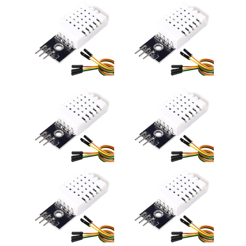6 Set Temperature Humidity Sensor Module 3.3V-5V with Wires, on OnBuy