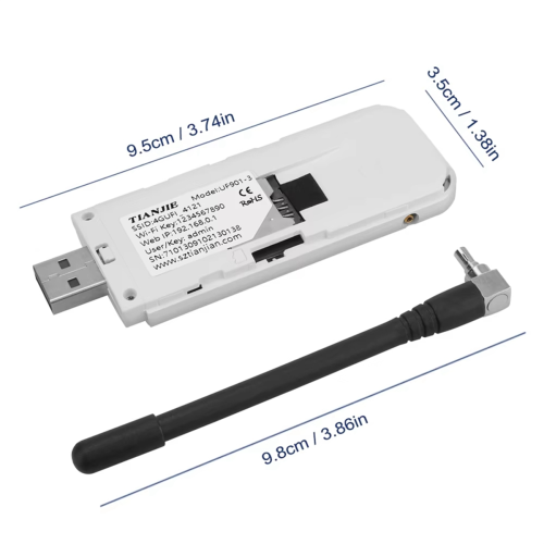 4G LTE WiFi Router Portable USB Modem with Antennas, Asia Version on OnBuy