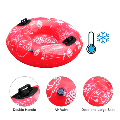 Cold-Resistant Inflatable Ski Tube for Safe and Fun Snow Adventures on ...