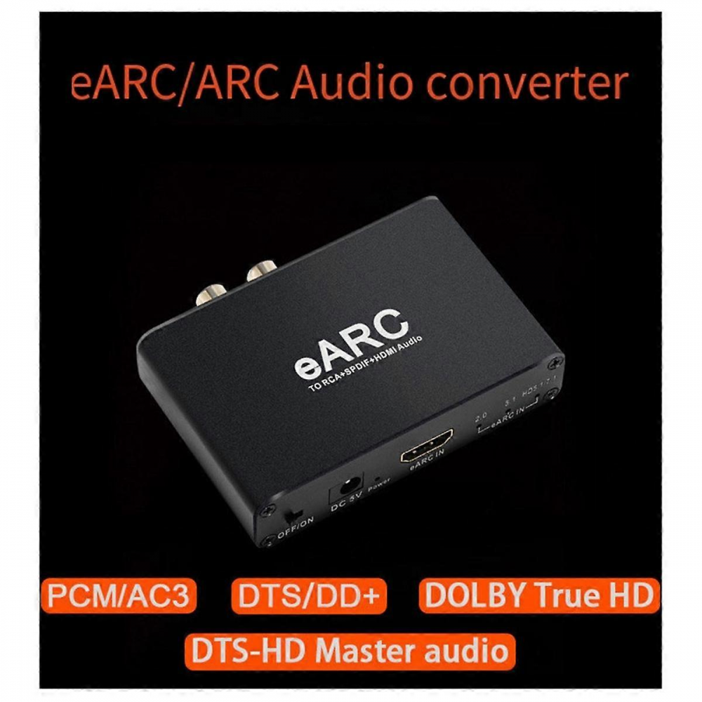 Compatible with EARC ARC Audio Extractor 192Khz Converter EARC to Audio ...