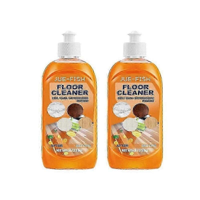 (2PCS) 1-3X 100ml Jue-Fish Powerful Decontamination Floor Cleaner Wood ...