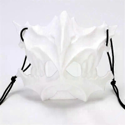 (Devil White)Ny Animasjon Skull Face Cosplay Mask for Halloween Party ...