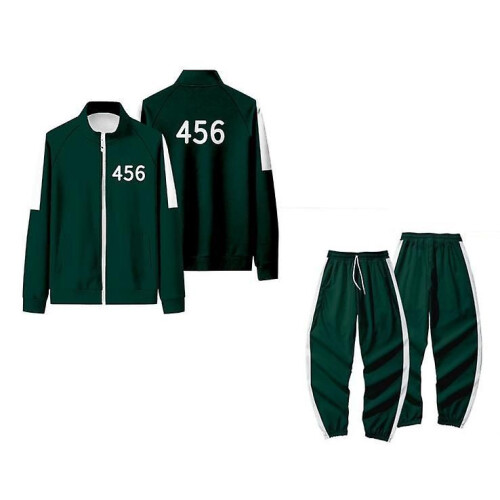 (XL-verde) Disfraz de cosplay del actor n. 456 de Squid Game, chaqueta ...