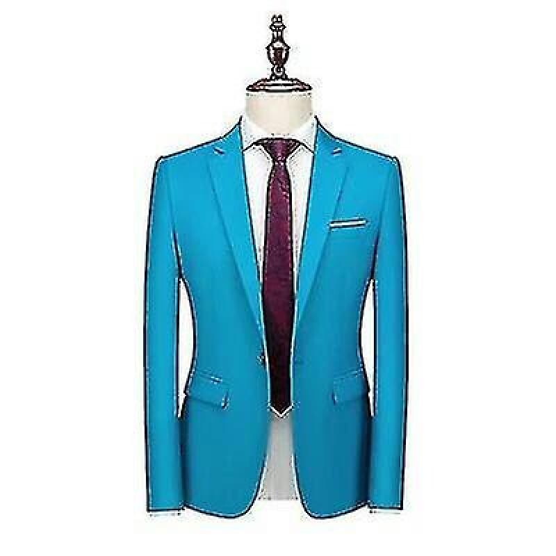 (adult) Fashion New Men's Casual Suit Coat / Fit High Groom Wedding ...