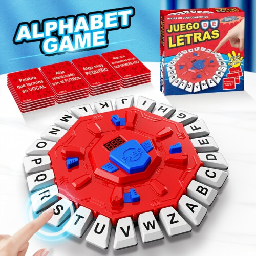 (Spanish Card Turntable) Interactive Spanish Alphabet Flashcards Game ...