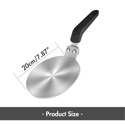 Induction Hob Converter Plate, with Handle for Glass and Moka Pots on OnBuy