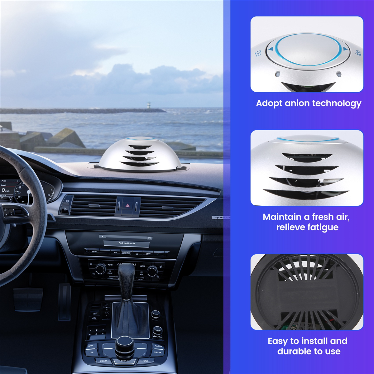 Car Air Refresher Purifier Oxygen Bar Ionizer Ozonizer on OnBuy