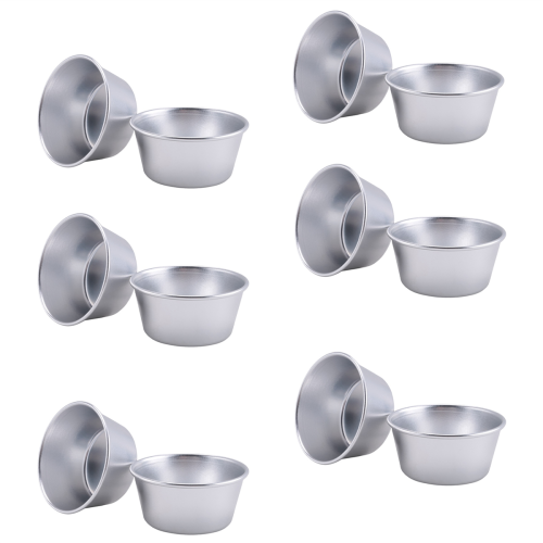 Lot de 12 moules à pudding individuels antiadhésifs pour gâteaux et ...