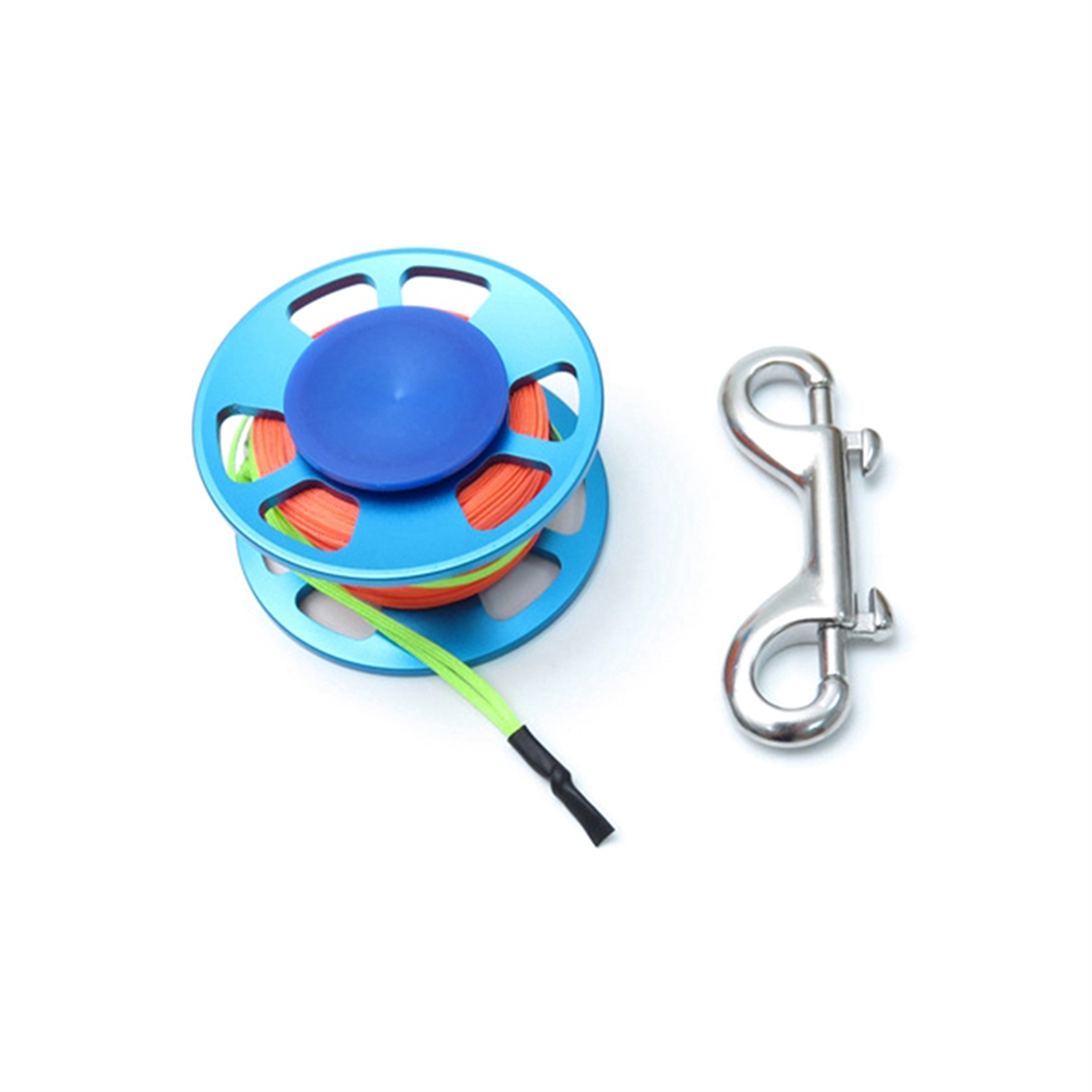 Moulinet de plongée à doigt, moulinet compact en aluminium à double ...