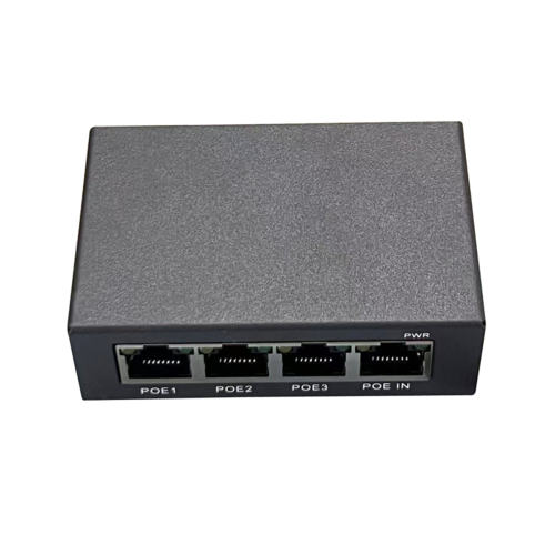 4 Ports Full Gigabit PoE Extender/Repeater 100/1000M Network Switch Extender for Poe NVR IP ...