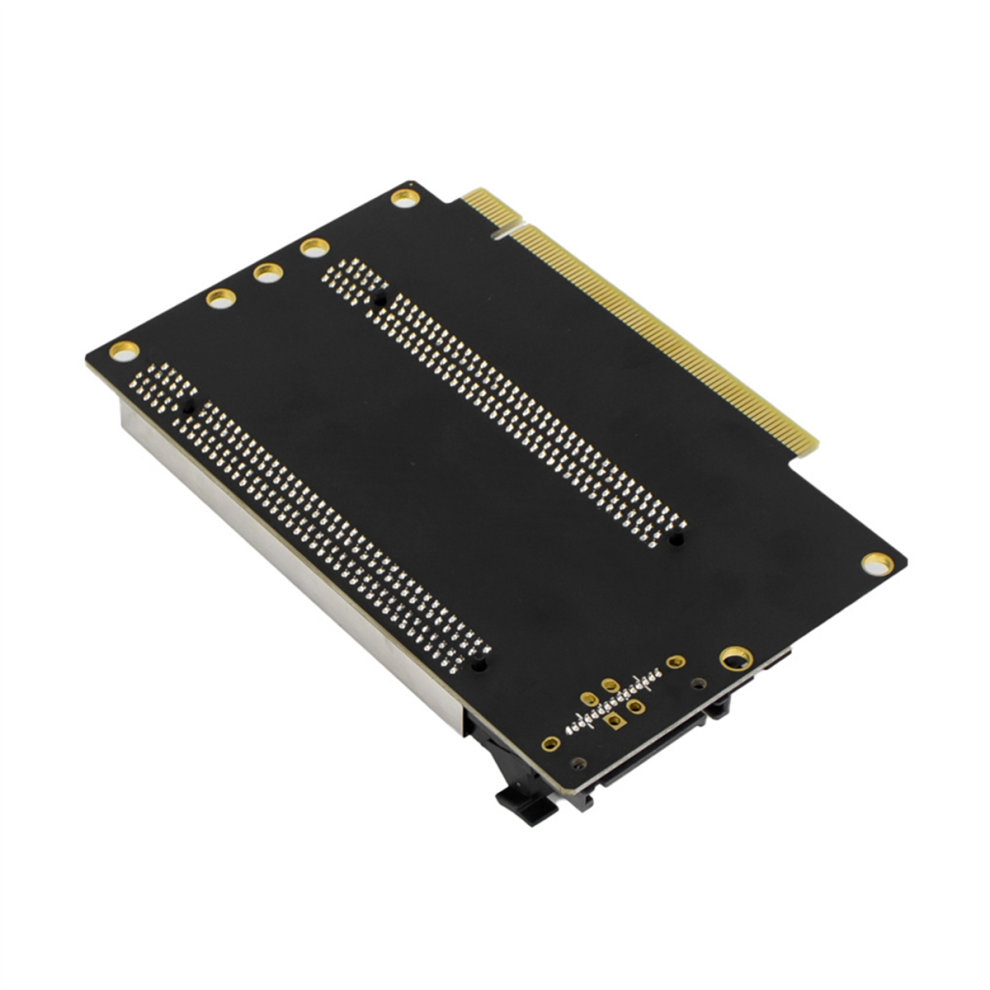 PCIE 3.0 X16 1 to 2 Expansion Card Gen3 Split PCIe X8X8 40.4mm Spaced ...