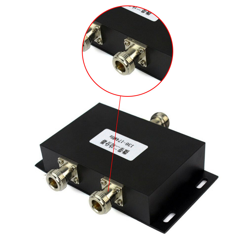 2 Way VHF 136-174MHz Antenna Power Divider Splitter for Radio Repeater ...