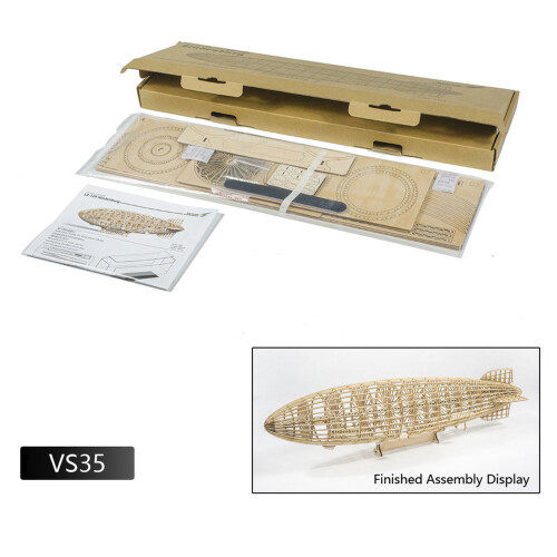 DIY 1:453 Scale Wooden Airship Model 540mm - Perfect Gift for Teens on ...