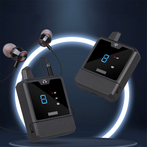 UHF IEM Wireless in-Ear Monitor System Audio-Mini Rechargeable for ...