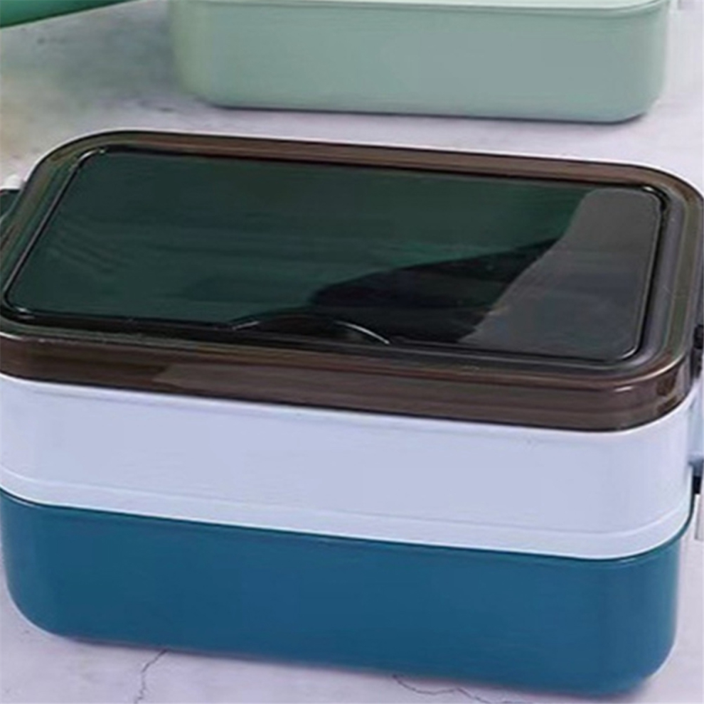 2 Layer Lunch Box Microwavable Lunch Box Food Stor on OnBuy