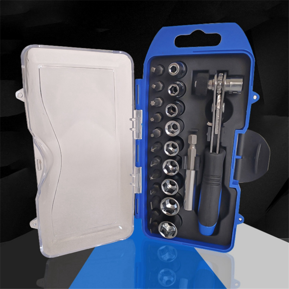 23PC Quick Ratchet Wrench Socket Extension Rod Gro on OnBuy