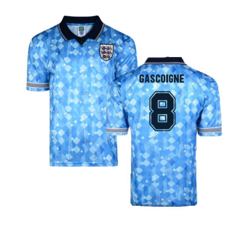 (S) Score Draw England 1990 Third World Cup Finals Retro Football Shirt ...