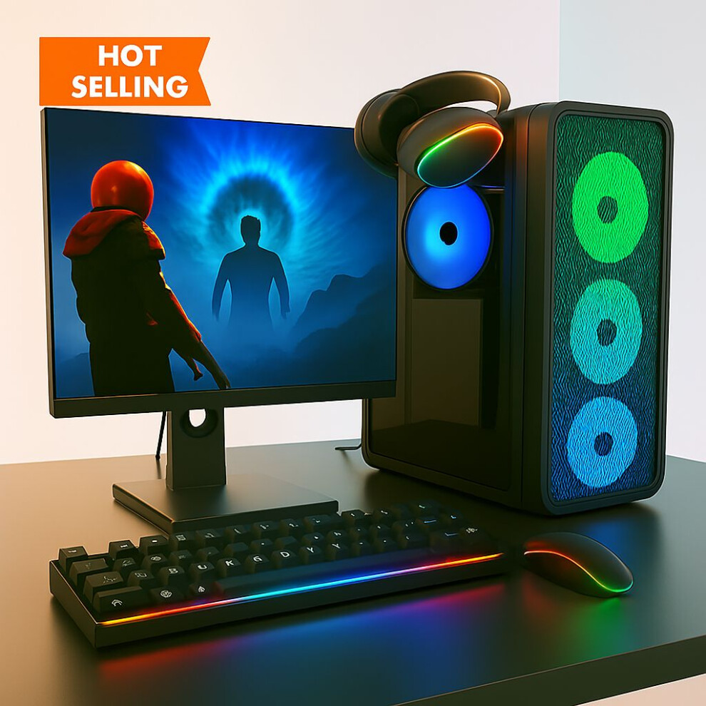 Gaming PC Bundle: Intel Core i7, RTX 3050 6GB, 16GB RAM, 256GB SSD ...