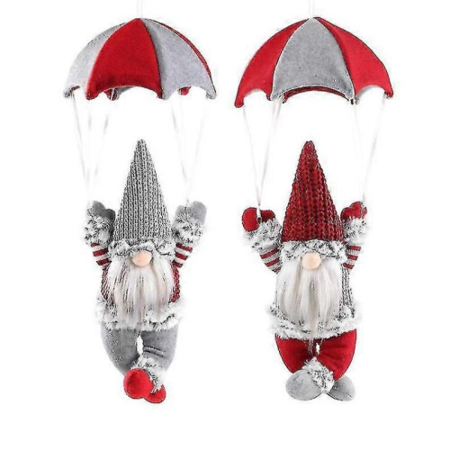 Christmas Parachute with Plush Dwarf Can Hang Christmas Faceless Doll ...