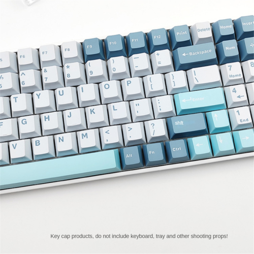 Sada 125 klávesov PBT Double Shot Keycaps, kryty klávesov s výškou ...