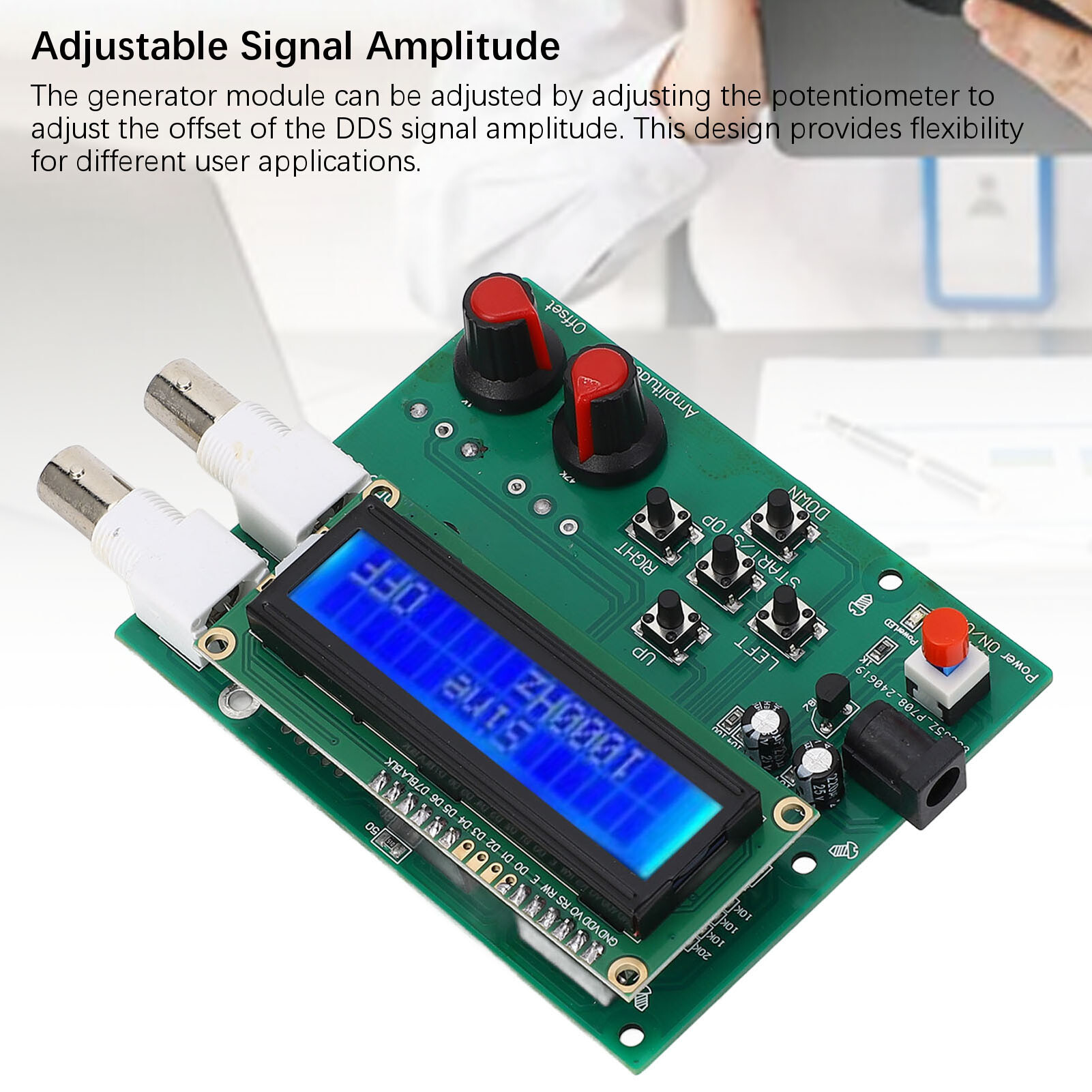 DDS Signal Generator Module 1Hz-65.5kHz Sine Triangle Square Wave with ...